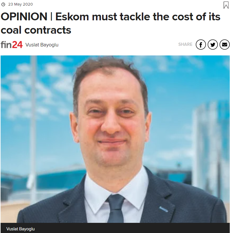 Fin24 | Eskom must tackle the cost of its coal contracts – Vuslat Bayoglu