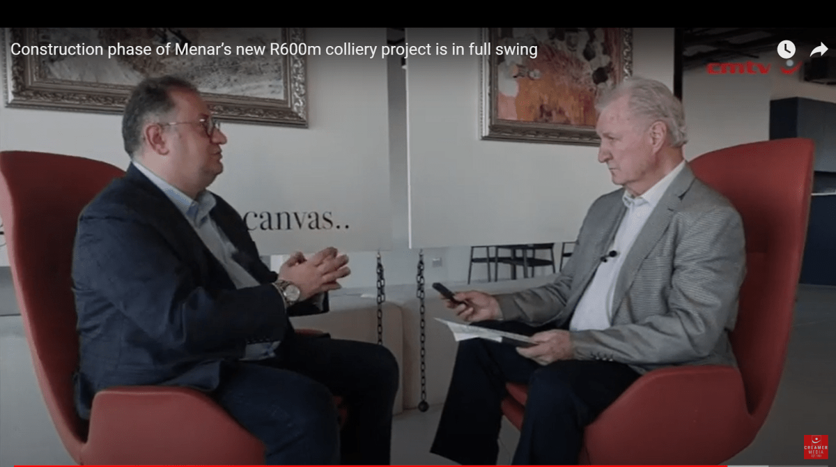 Mining Weekly | Construction phase of Menar’s new R600m colliery ...